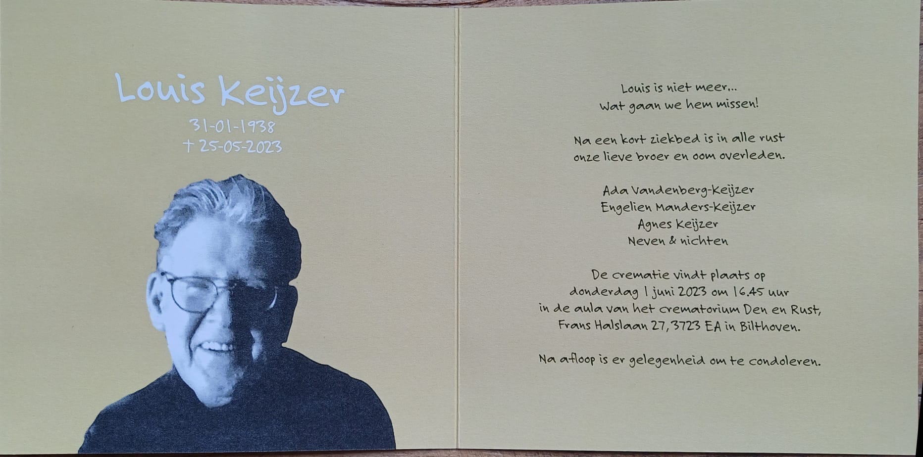 Vaste bezoeker Louis Keijzer overleden - De Koffiebus